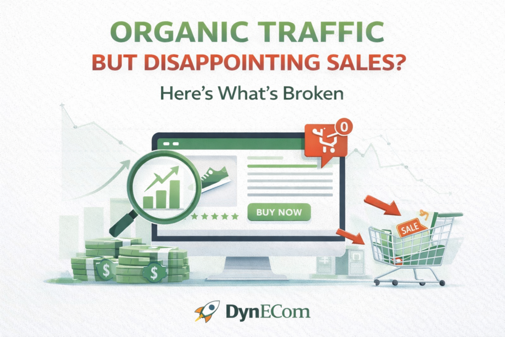 Organic Traffic but Disappointing Sales? Here’s What’s Broken | DynEcom
